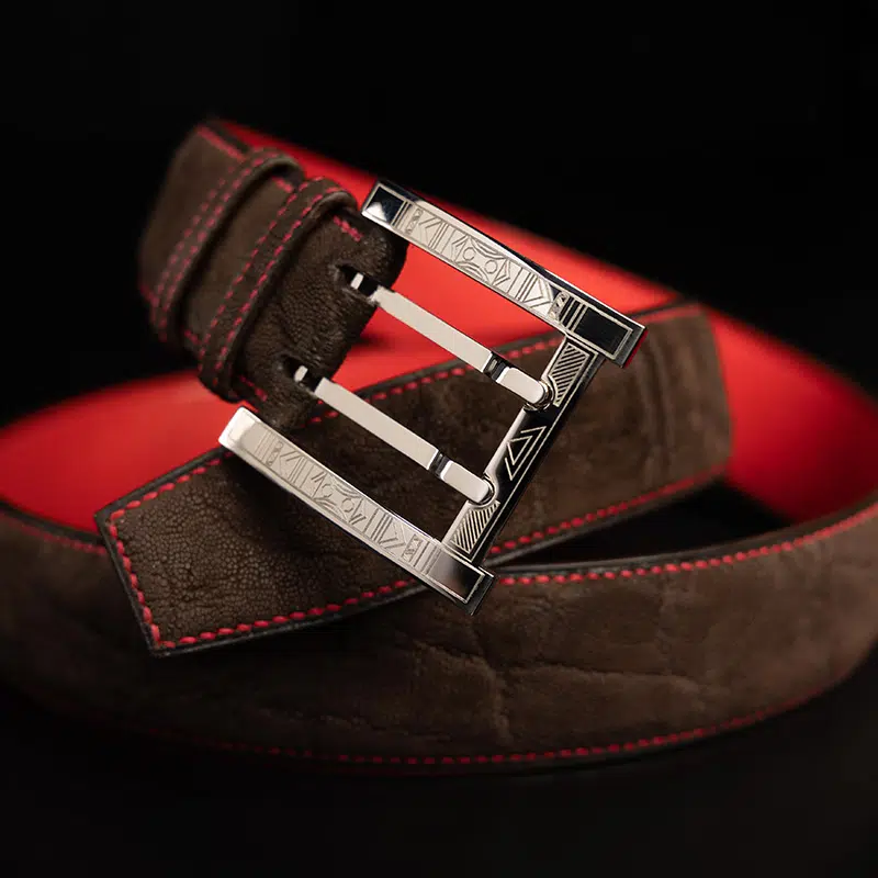 Brown elephant belt - Luxury custom-made belts