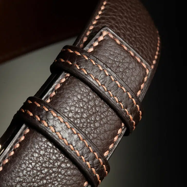 Ceintures en cuir de veau grainé - Duret Paris